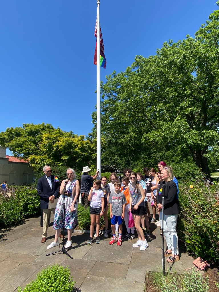 Pride Shines in Rye Town Park - Flag Raised & Mural Unveiled - MyRye.com